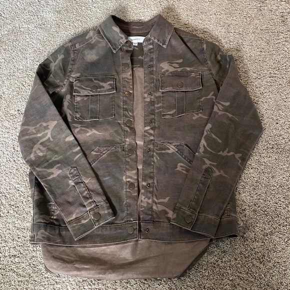 Level 99 | Jackets & Coats | Level 99 Linen Blend Camo Shacket | Poshmark